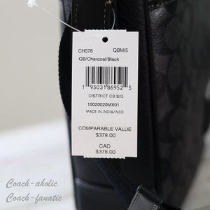 Coach | Bags | Nwt Coach Ch78 District Crossbody Signature Canvas ...